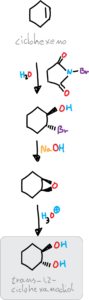 Stereospecific synthesis of trans-1,2-cyclohexanediol | Chemistry Online